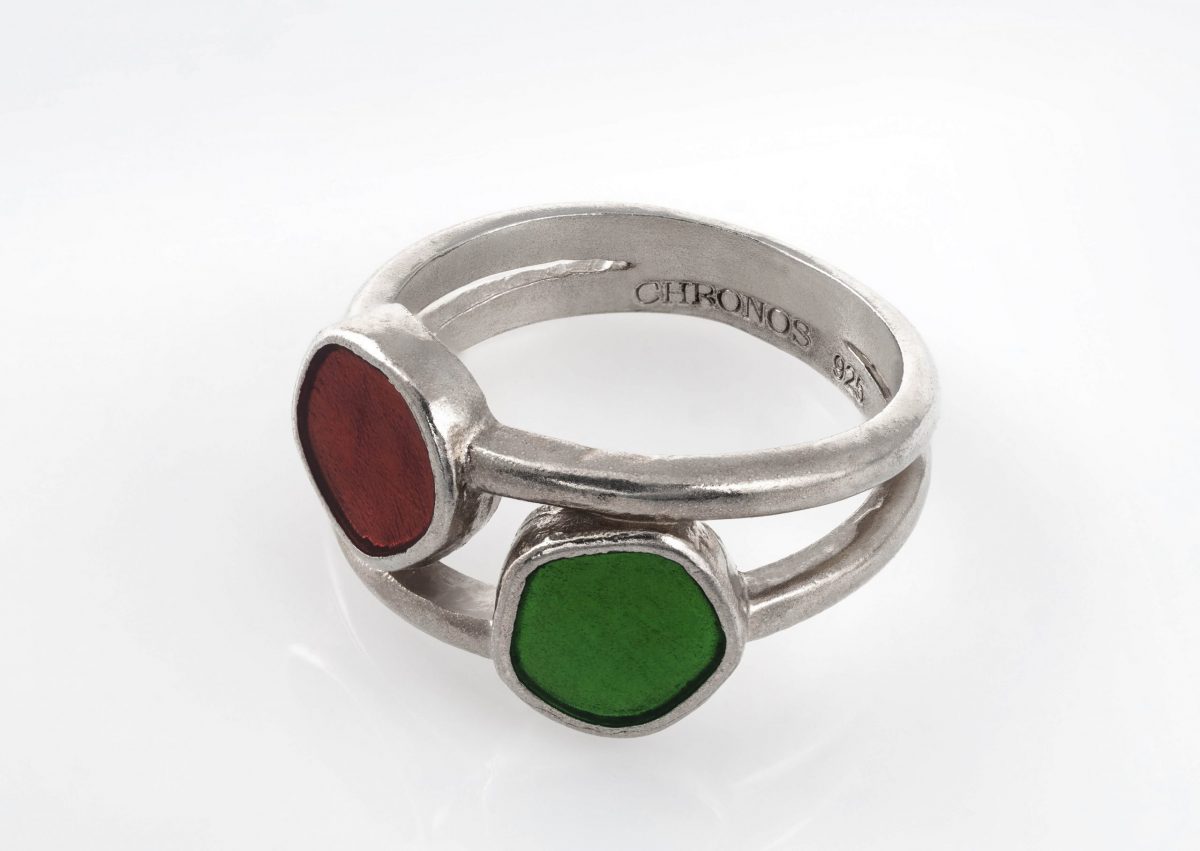 Ring with Enamel - CHRONOS