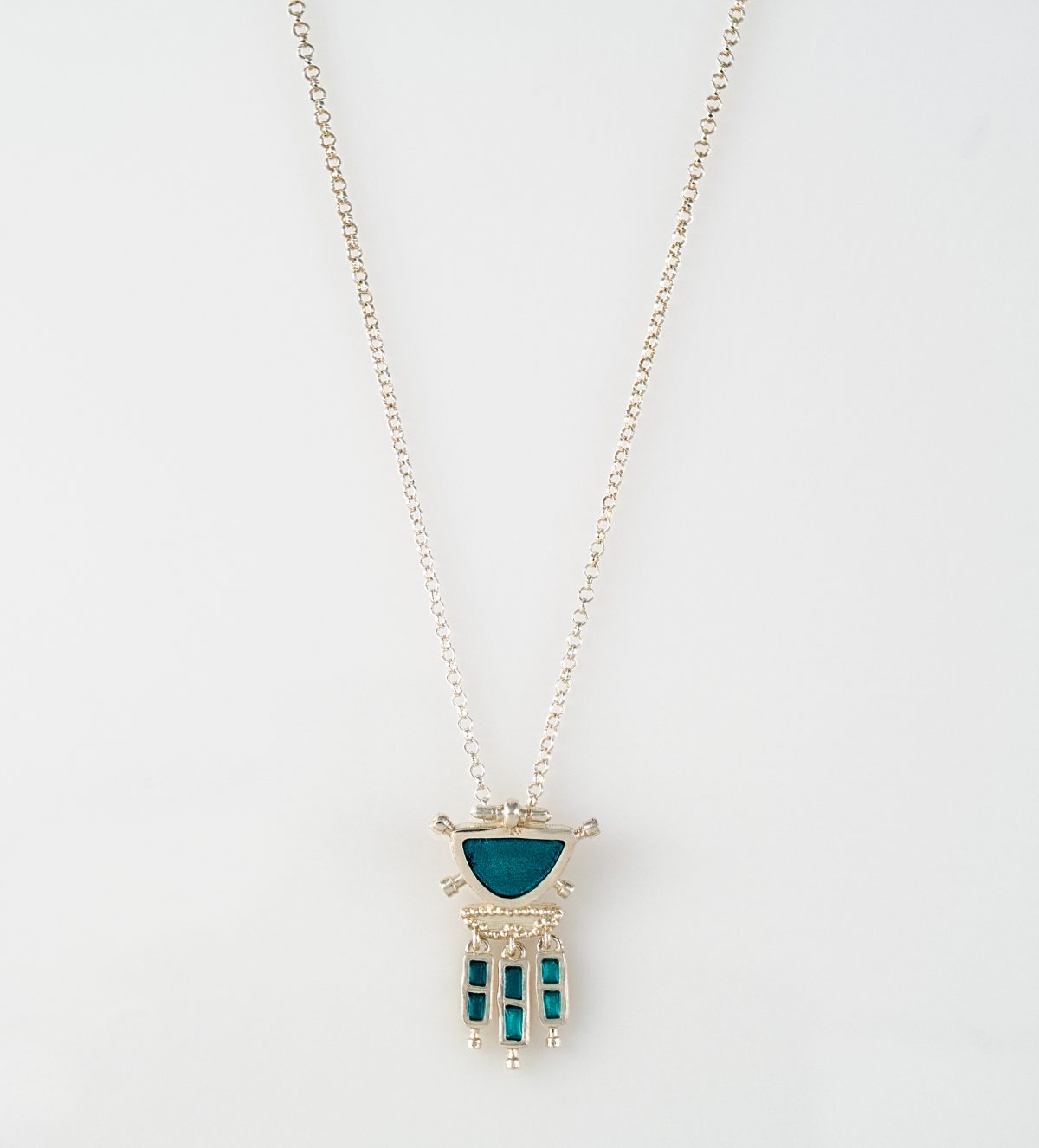 Pendant with Enamel - CHRONOS